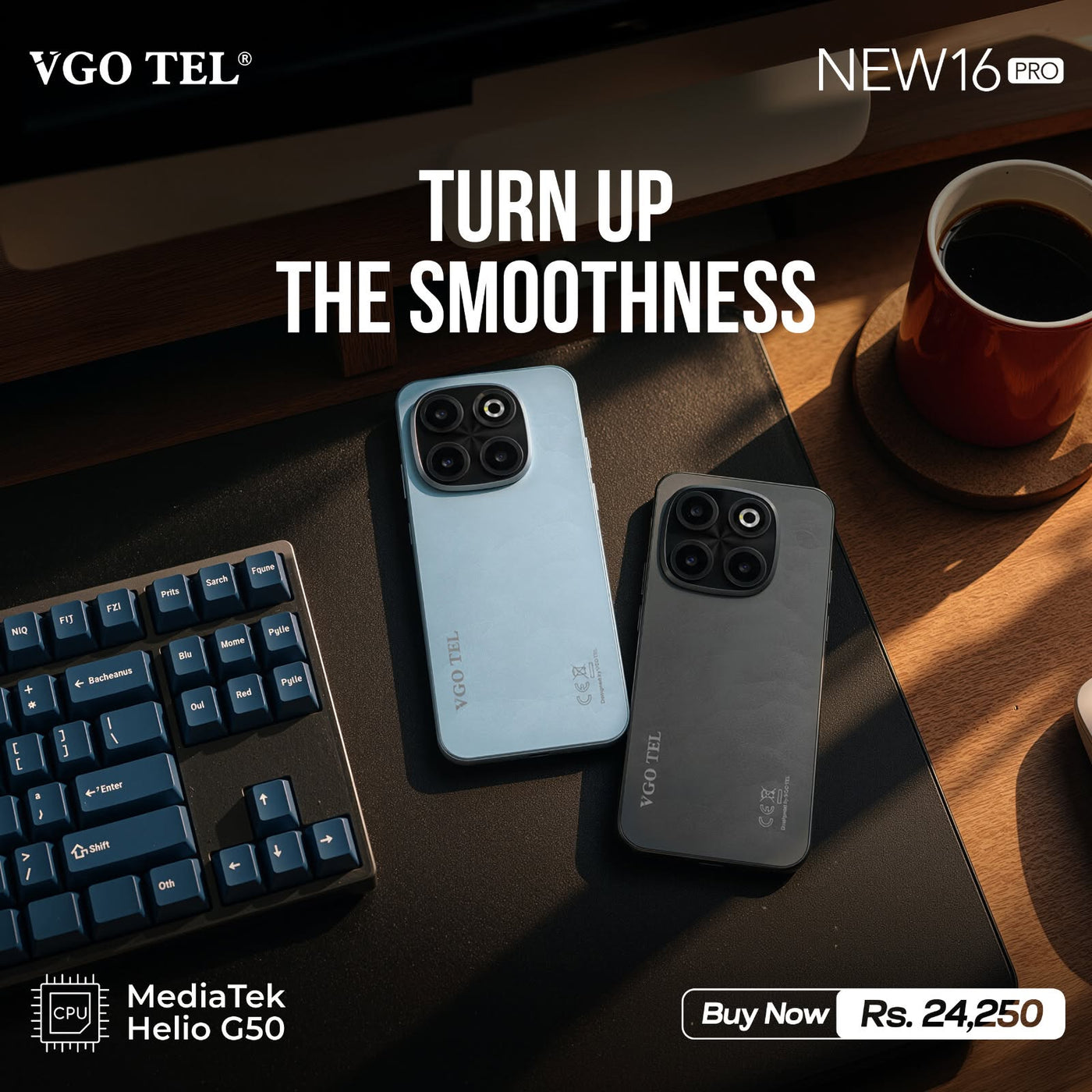 VGO TEL NEW 16 PRO UPDATED PRICE ANNOUNCED – NOW PKR 24,250 – VGOTEL